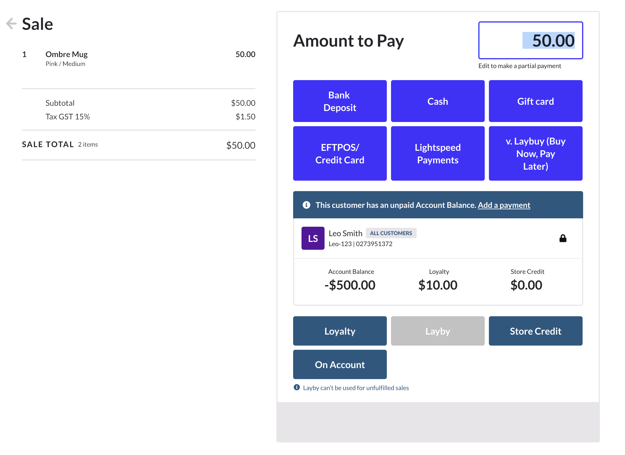 Creating and managing unfulfilled sales in Retail POS (X-Series ...