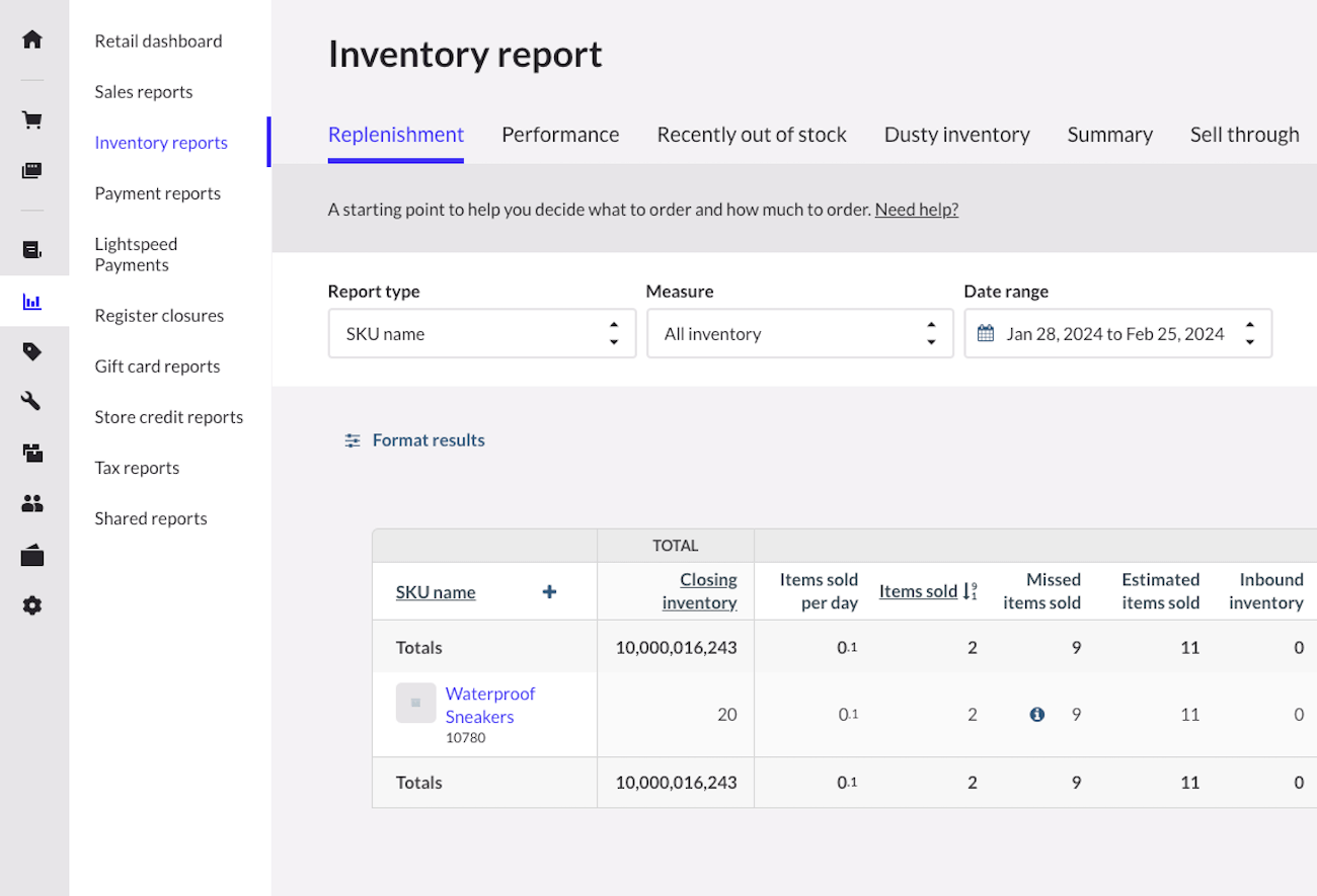 Enabling inventory tracking in Retail POS (X-Series) – Lightspeed ...