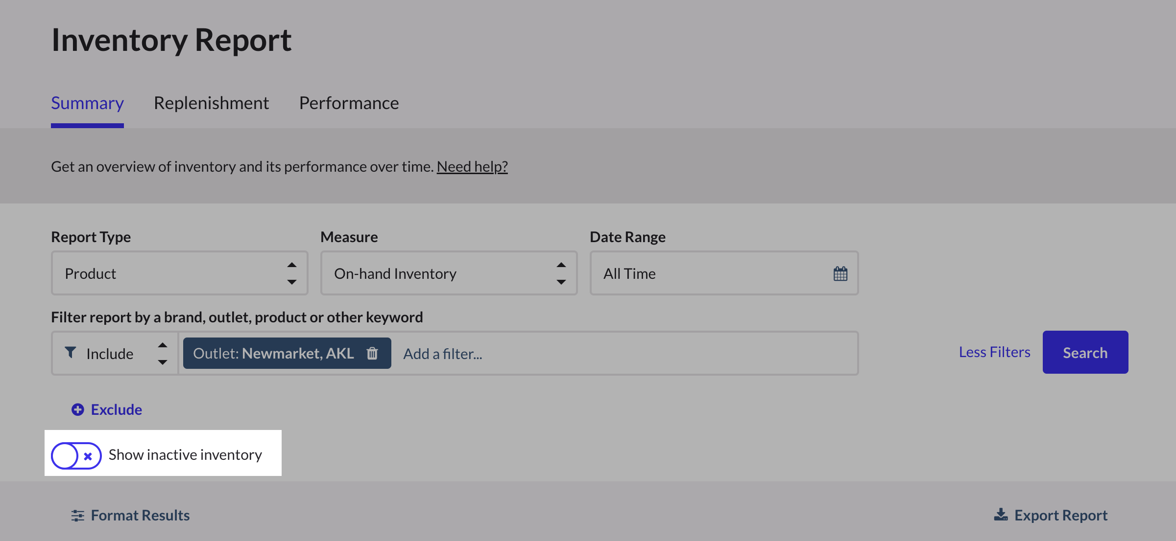 Customizing your inventory reports – Lightspeed Retail (X-Series)