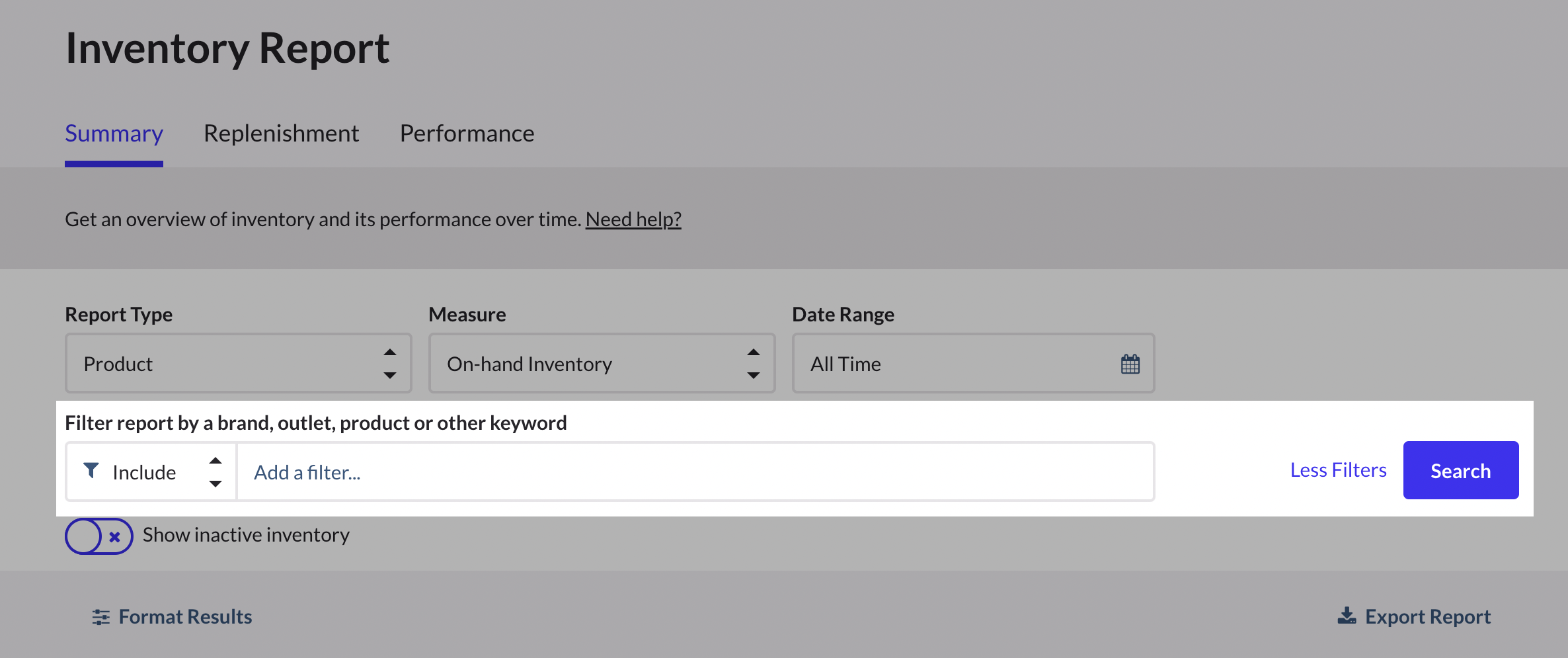 Customizing your inventory reports – Lightspeed Retail (X-Series)
