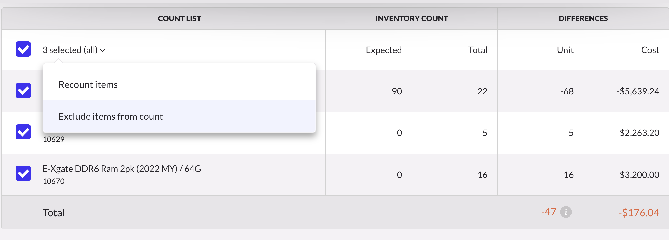Full inventory counts – Lightspeed Retail (X-Series)