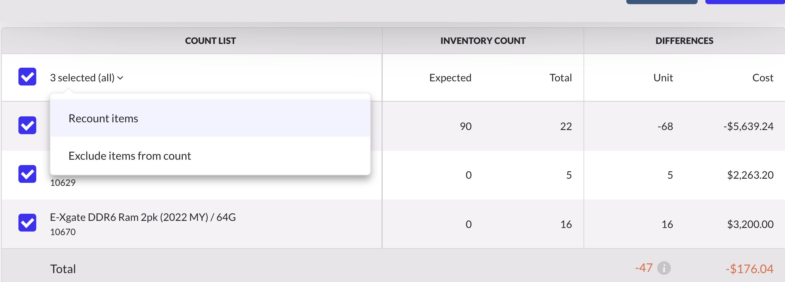 Full inventory counts – Lightspeed Retail (X-Series)