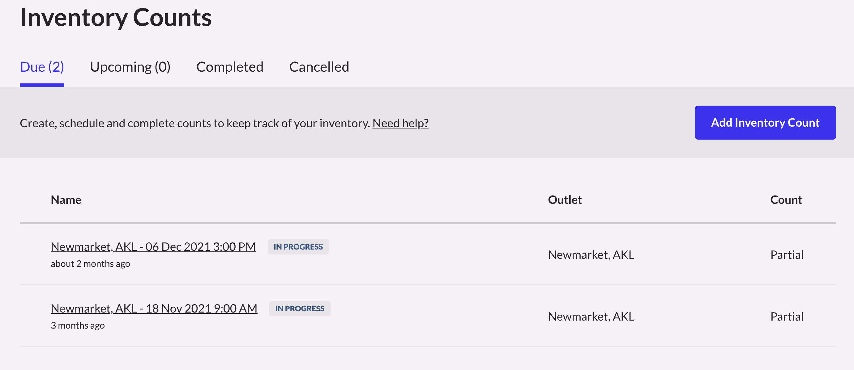 Full inventory counts – Lightspeed Retail (X-Series)