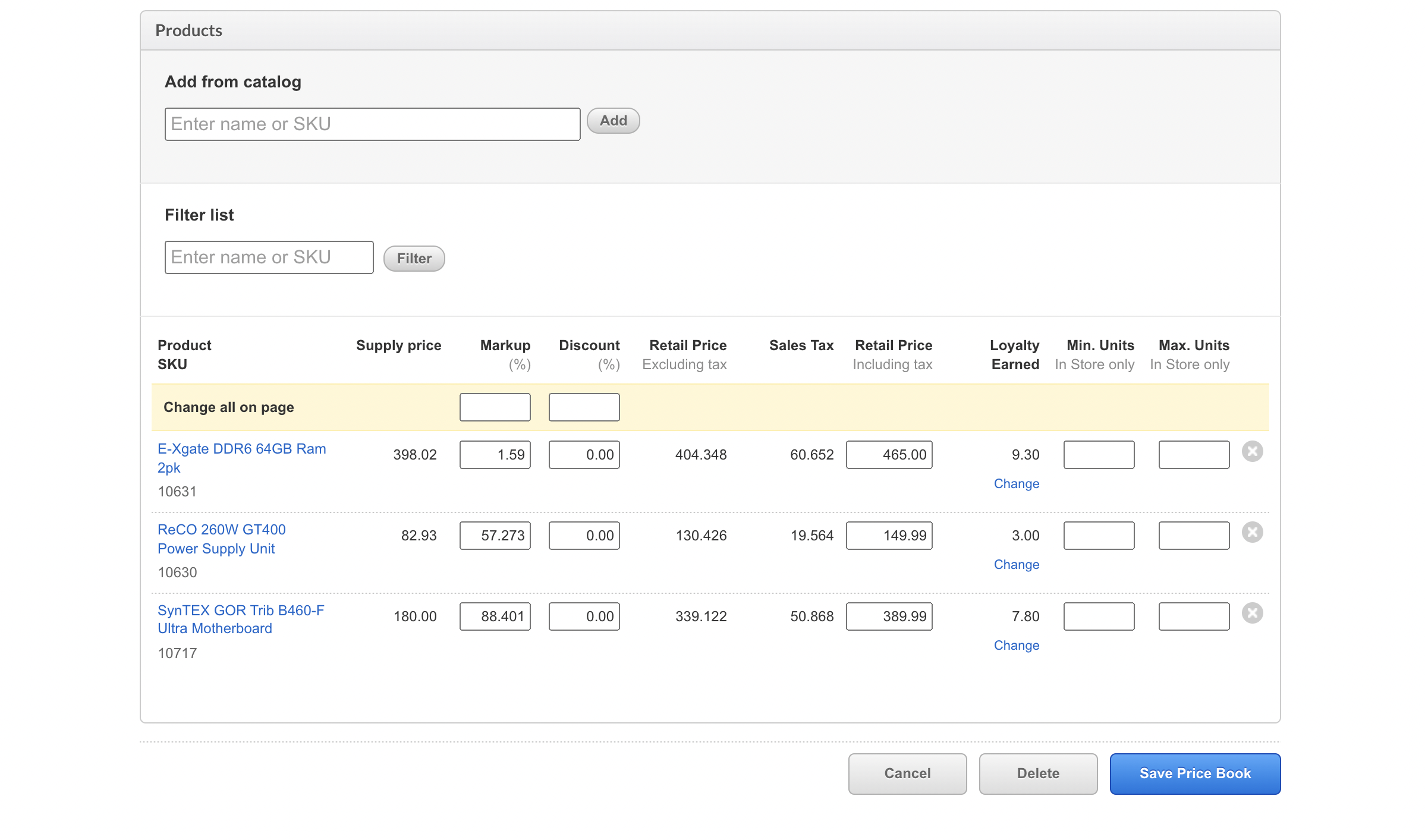 Running sales using price books – Lightspeed Retail (X-Series)