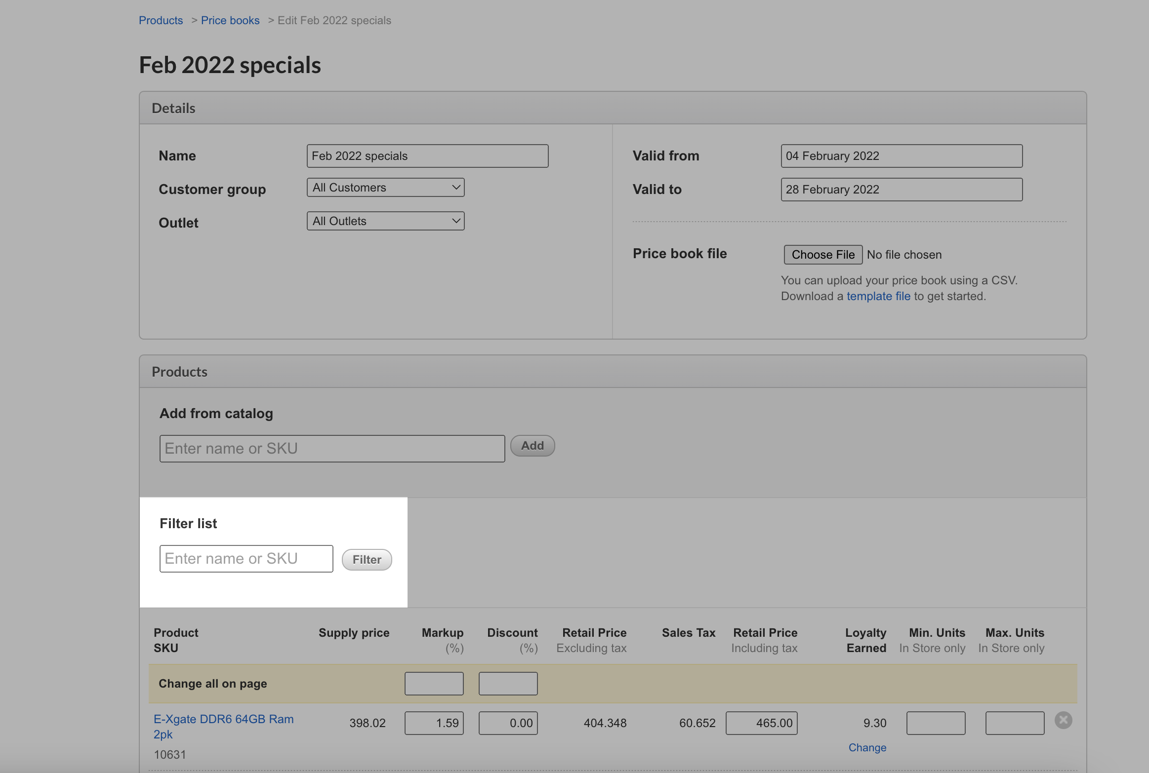 Running sales using price books – Lightspeed Retail (X-Series)