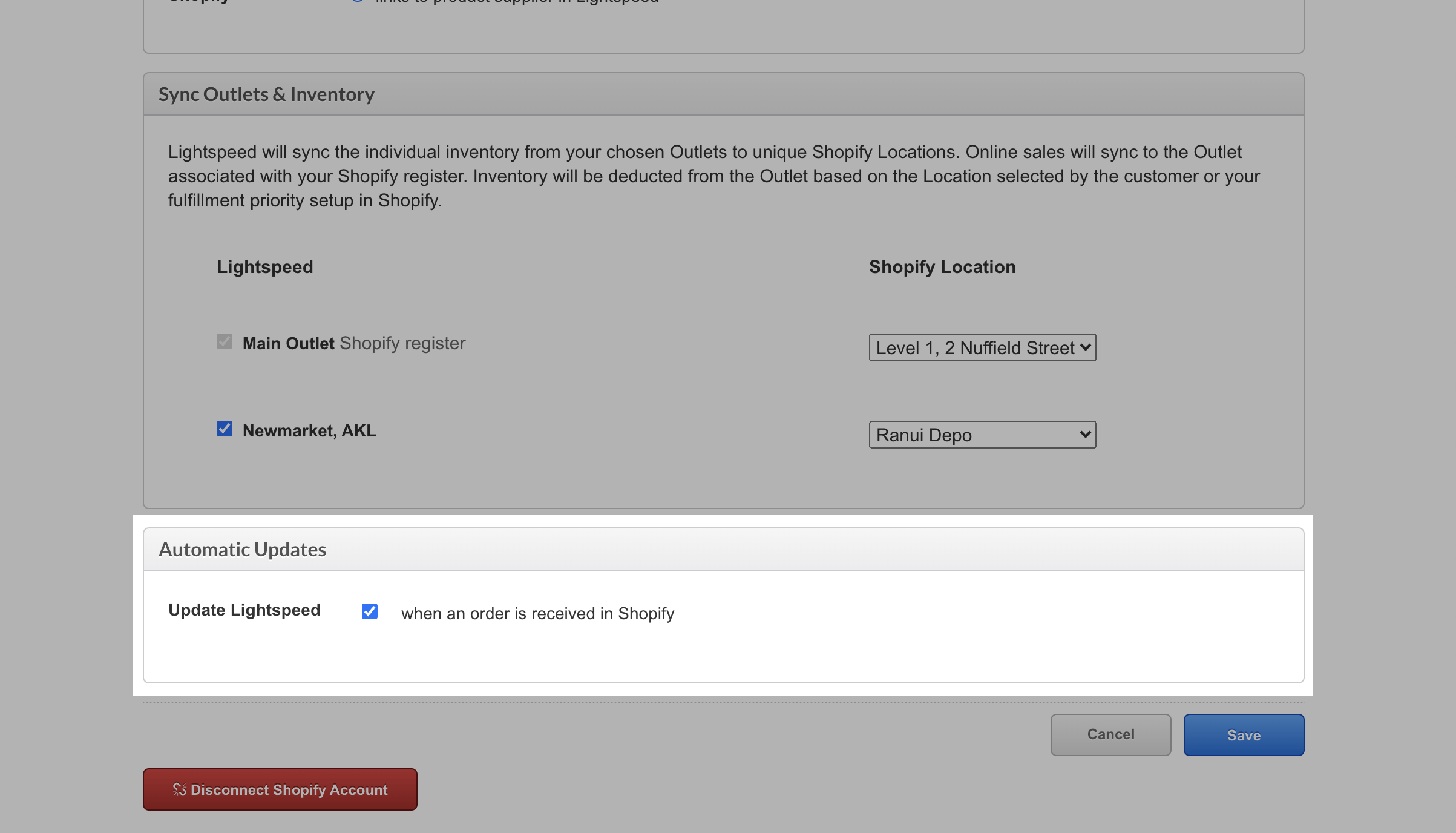 Setting up the Shopify integration – Lightspeed Retail (X-Series)