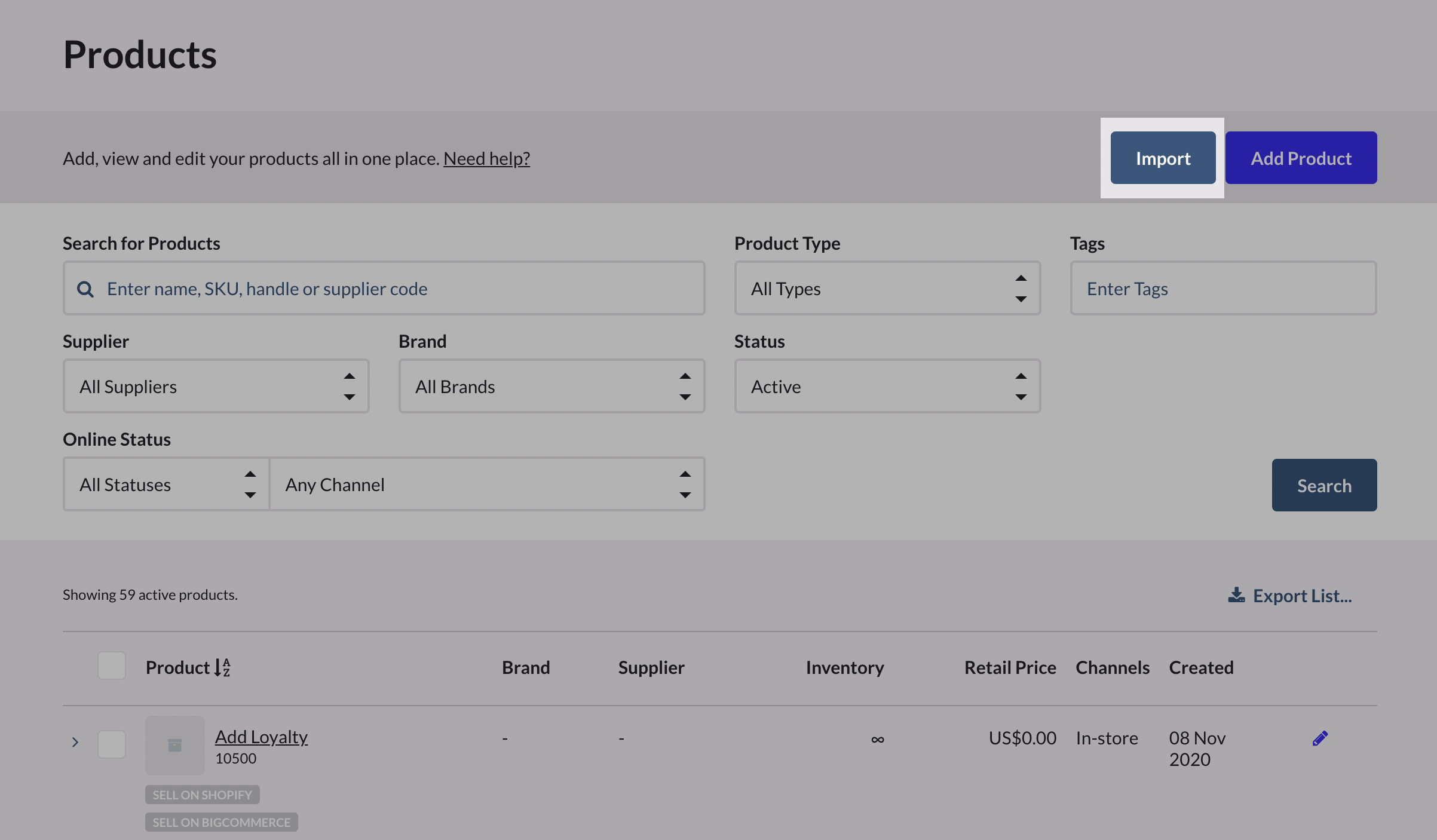 Editing products using a spreadsheet file – Lightspeed Retail (X-Series)