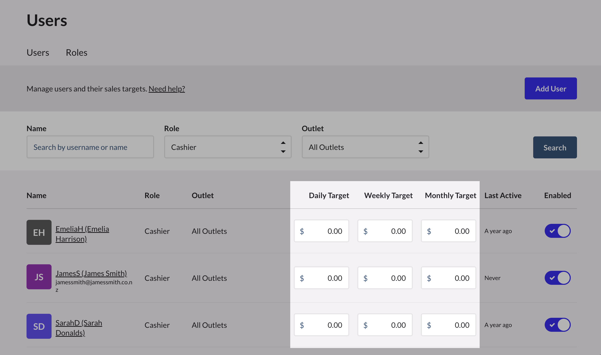 Setting user targets in Retail POS (X-Series) – Lightspeed Retail (X ...