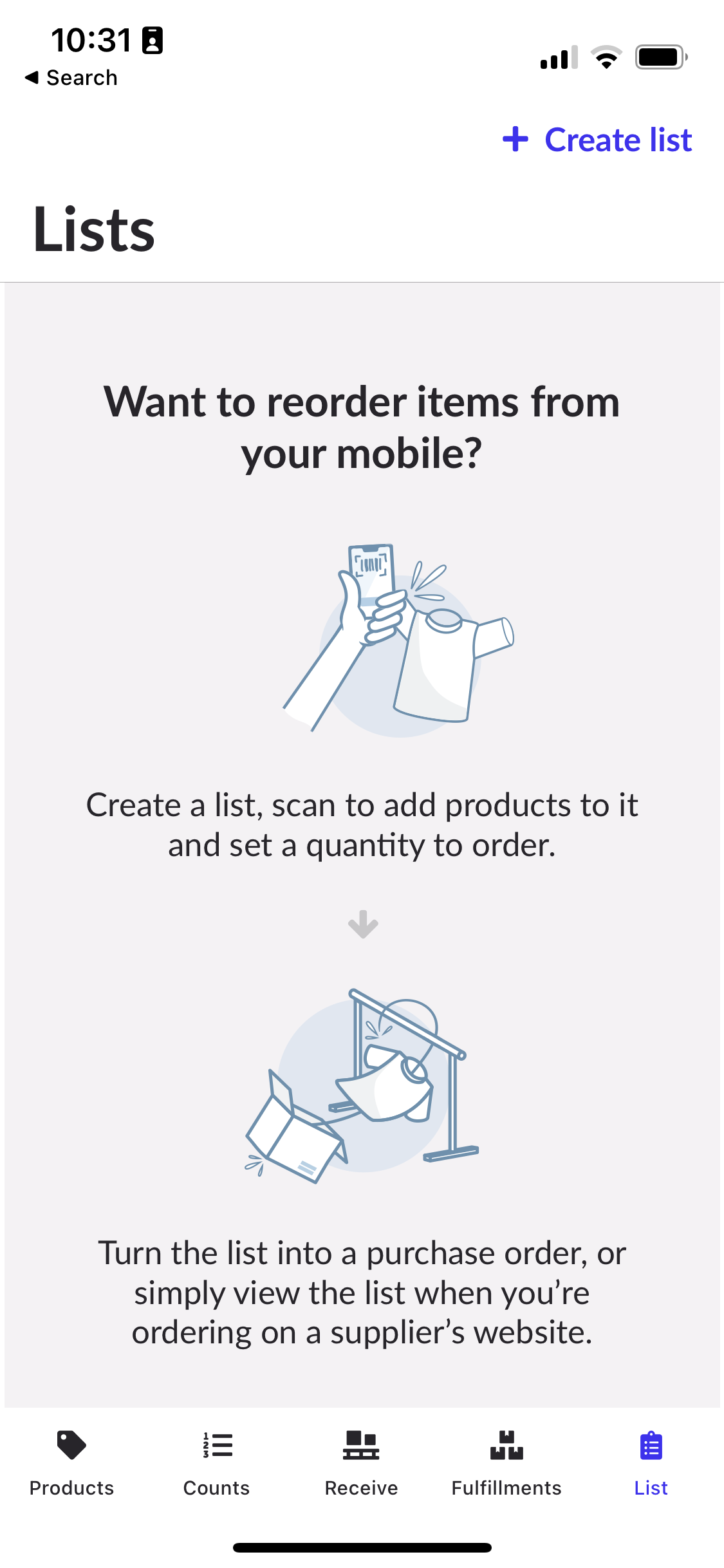 Creating lists and purchase orders in Lightspeed Scanner (X-Series) – Lightspeed Retail (X-Series)