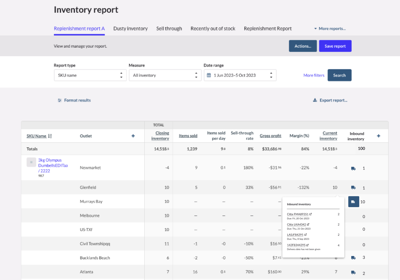 Tracking inbound inventory in Retail POS (X-Series) – Lightspeed Retail ...