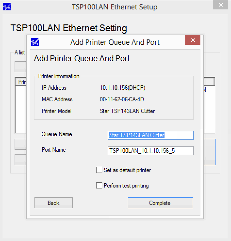 Setting up your Star TSP100/TSP143IV (LAN) – Lightspeed Retail (X-Series)