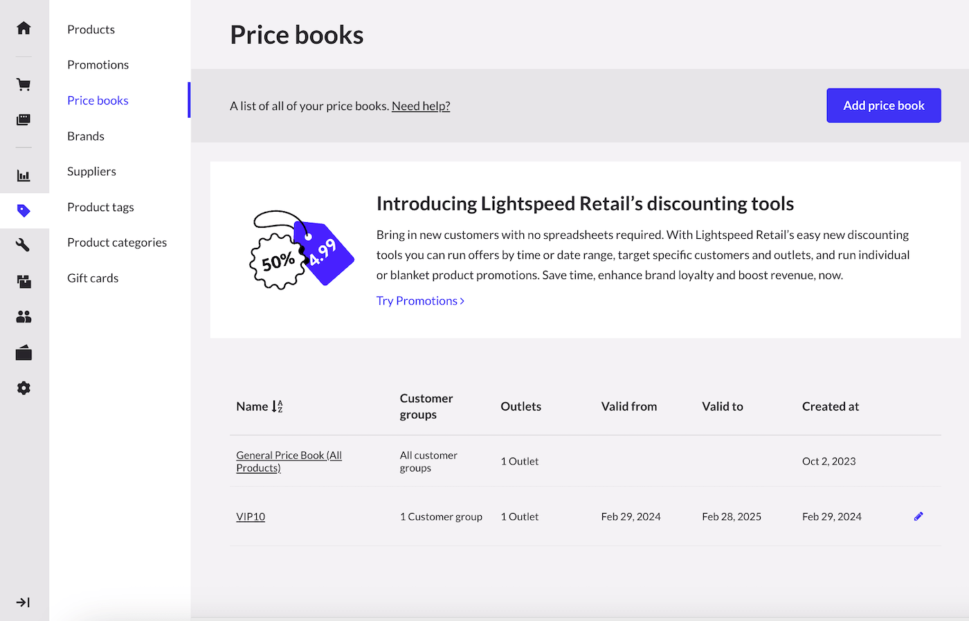 Updating a price book – Lightspeed Retail (X-Series)