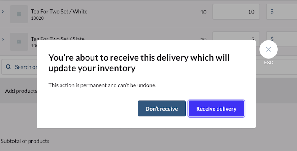 Receiving purchase orders – Lightspeed Retail (X-Series)