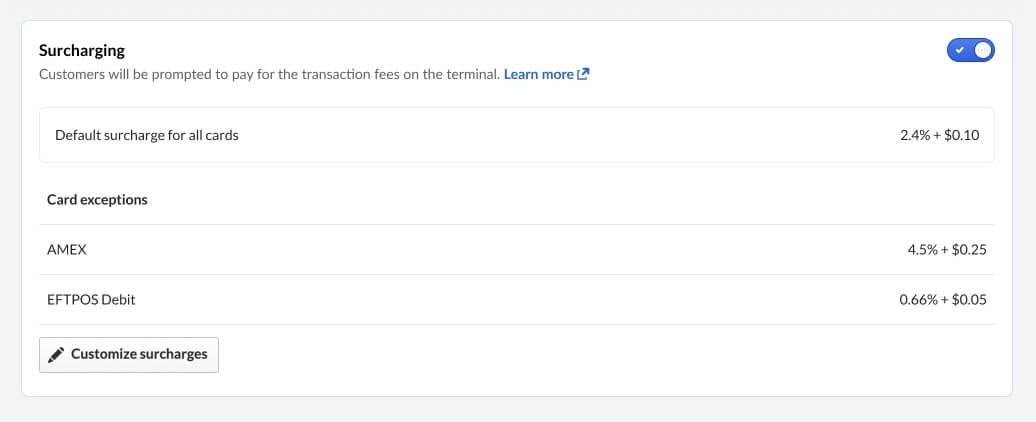 Surcharging with Lightspeed Payments – Lightspeed Retail (X-Series)