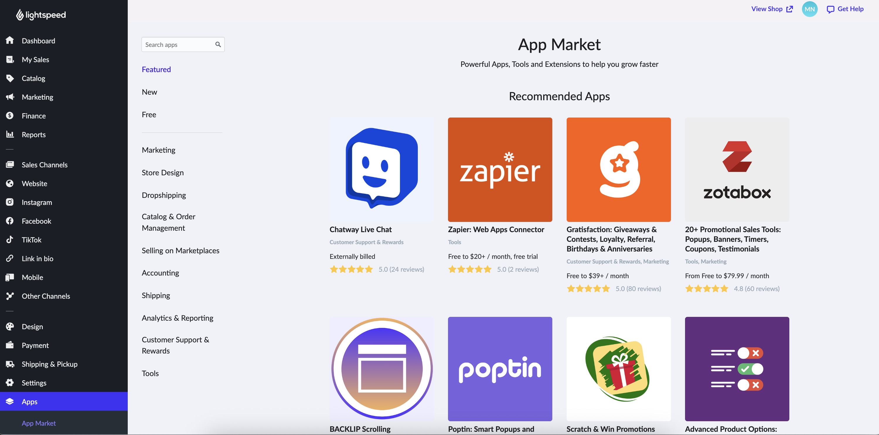 Customizing your store with the Lightspeed eCom App Market – Lightspeed ...