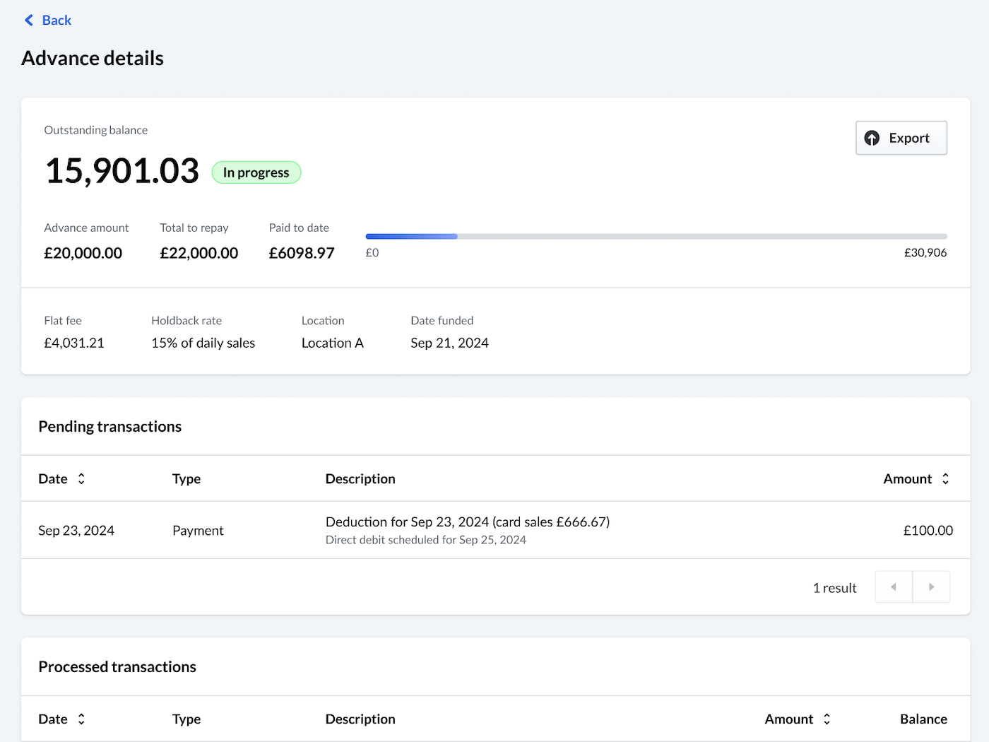 Managing your Lightspeed Capital advance – Lightspeed Retail (X-Series)