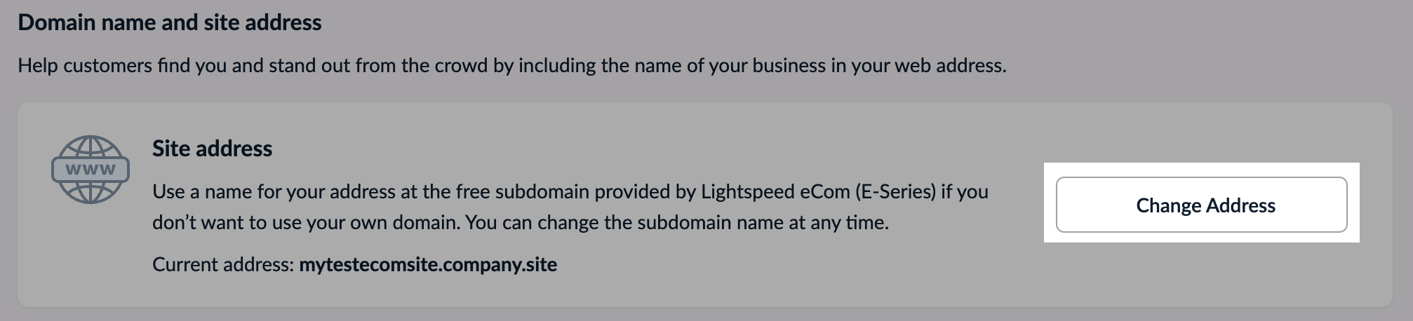 Changing the domain name for your Lightspeed eCom site – Lightspeed Retail (X-Series)