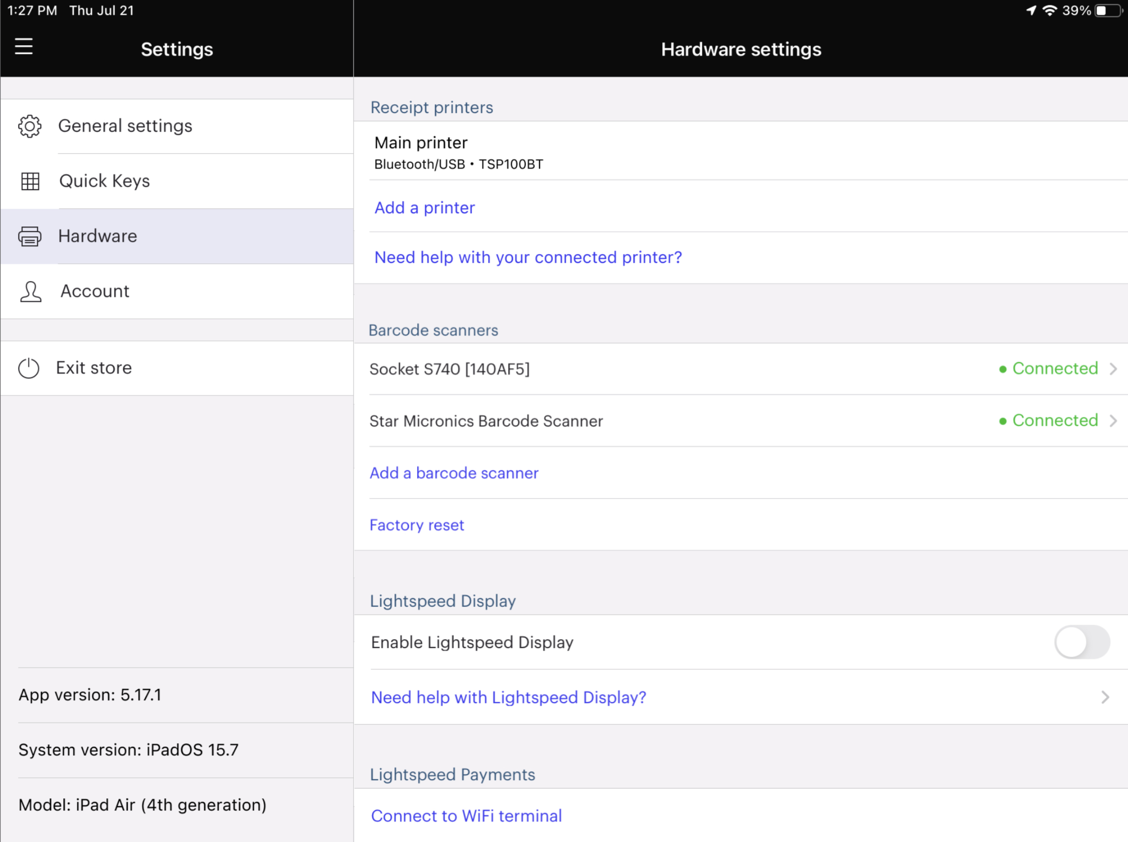 Dépannage des imprimantes de reçus – Lightspeed détaillants (série X)